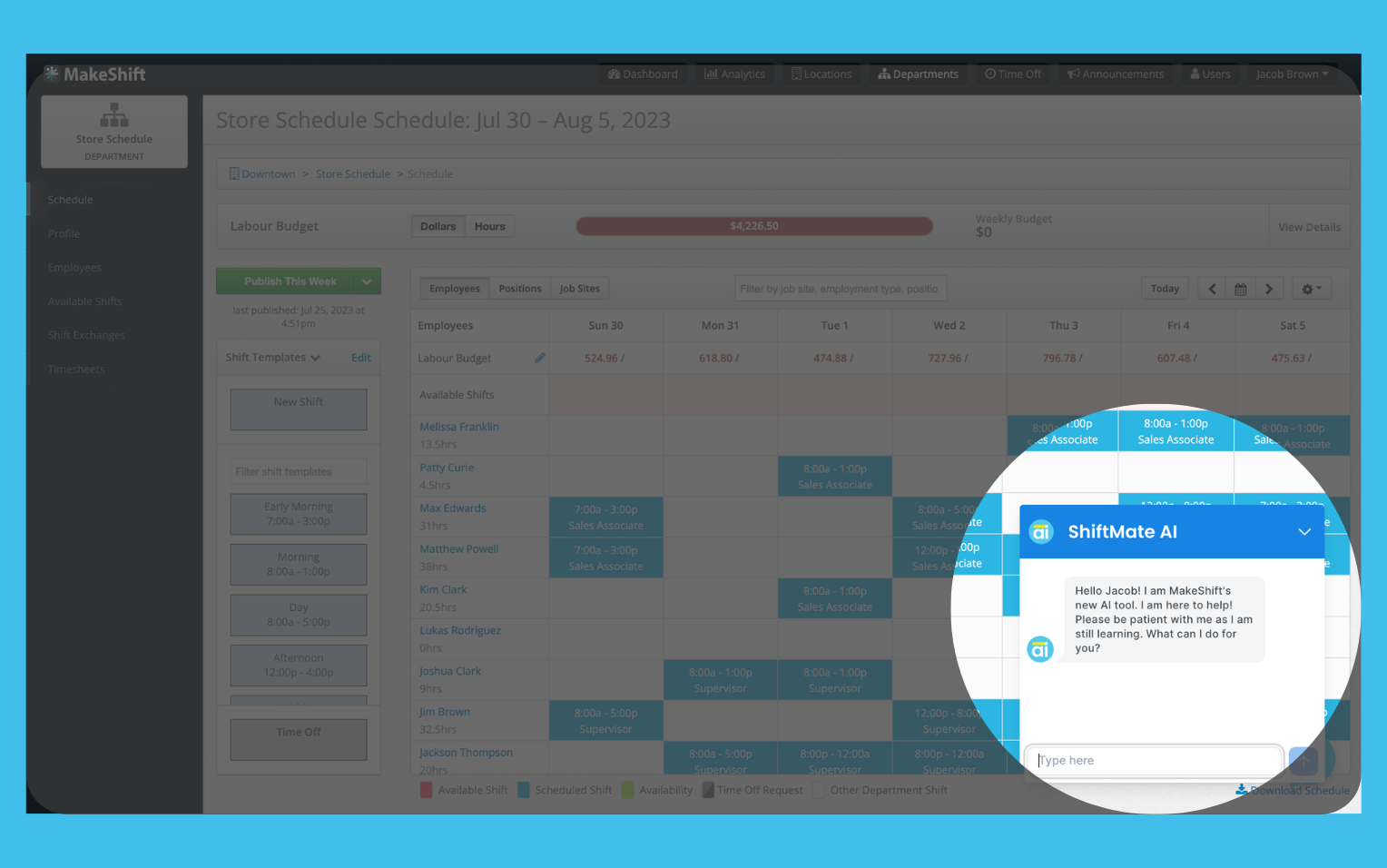 ShiftMate AI - Generative AI powered Workforce Management platform by MakeShift